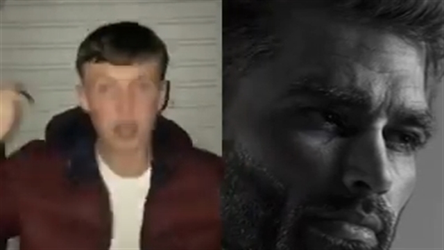G GACHAD MEME TEMPLATE AVERAGE FAN VS AVERAGE ENJOYER FULL HD 